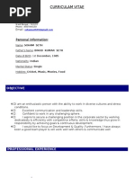CA Inter Resume Format | PDF | Cognition | Cognitive Science