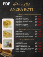Daftar Harga Laritta Bakery 2024 | PDF