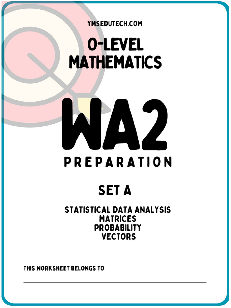 O-Level Math WA2 Preparation Set A | PDF