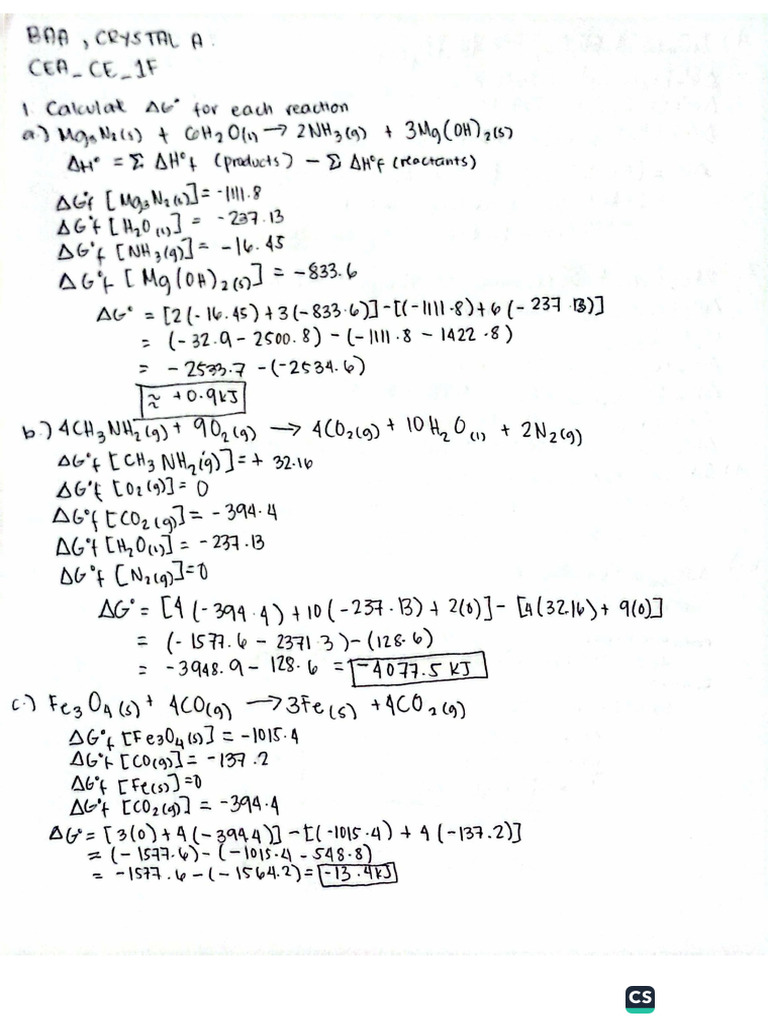 Chem Topic 3 Answer | PDF