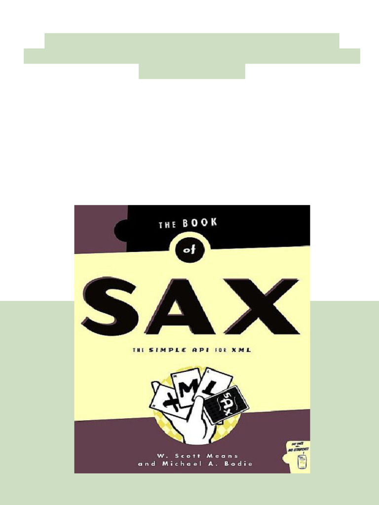 (Ebook) The Book of SAX [Simple API for XML by Michael A. Bodie ISBN 9781886411777, 1886411778 ...
