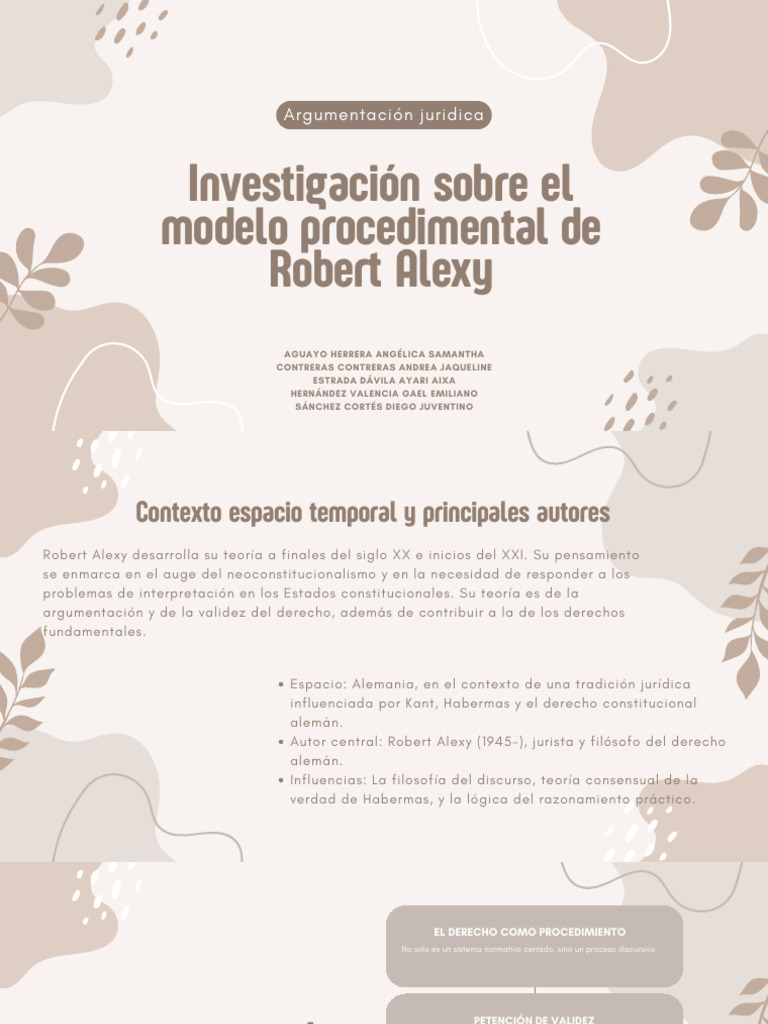 Presentación Investigación Sobre El Modelo Procedimental de Robert ...