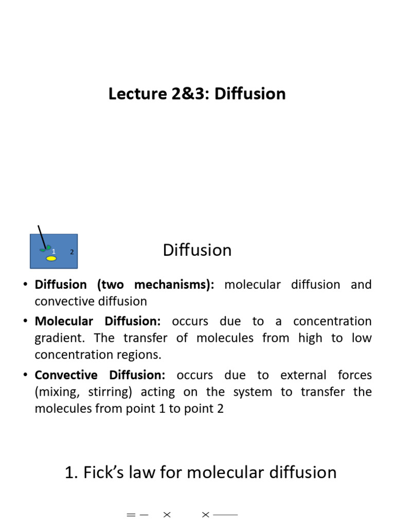 Understanding Diffusion Mechanisms | PDF | Diffusion | Process Engineering