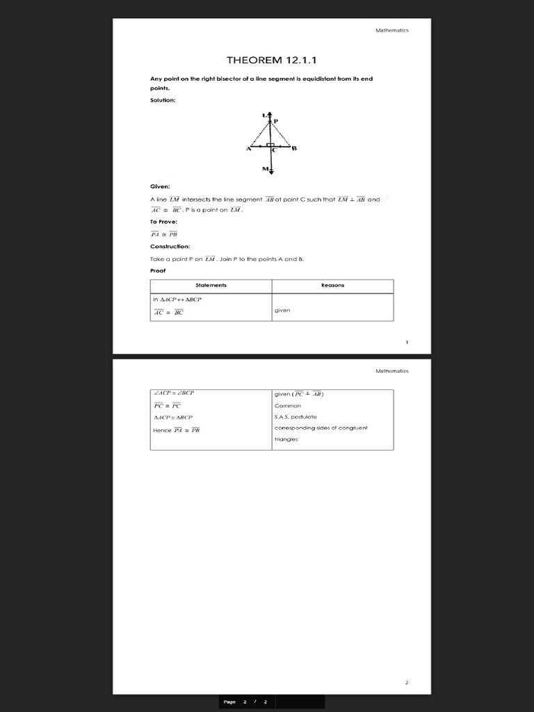 9th Class Math Notes Chapter 12 Fed Board | PDF