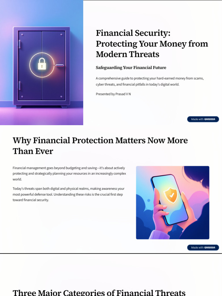 Financial Security Protecting Your Money From Modern Threats | PDF ...
