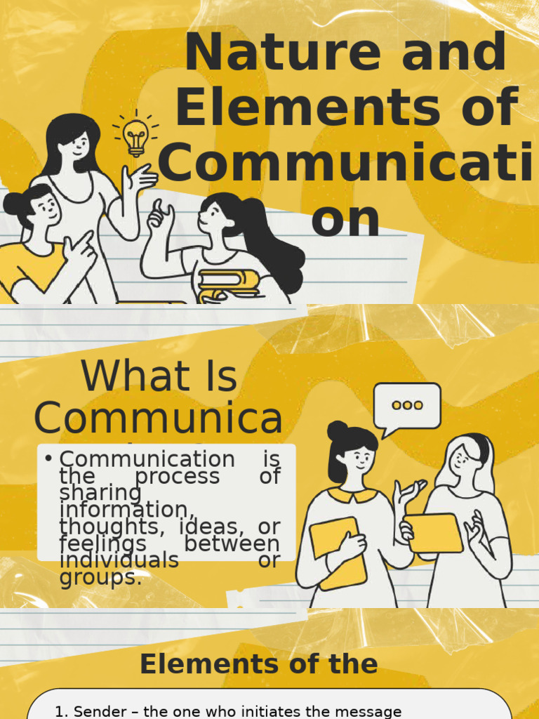Key Elements of Effective Communication | PDF | Communication ...