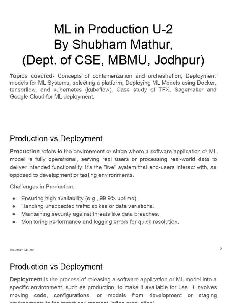 ML Deployment Strategies and Challenges | PDF | Virtual Machine | Cloud ...