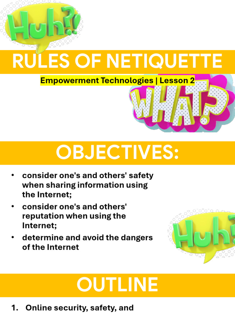 Rules of Netiquette Lesson 2 | PDF | Malware | Phishing