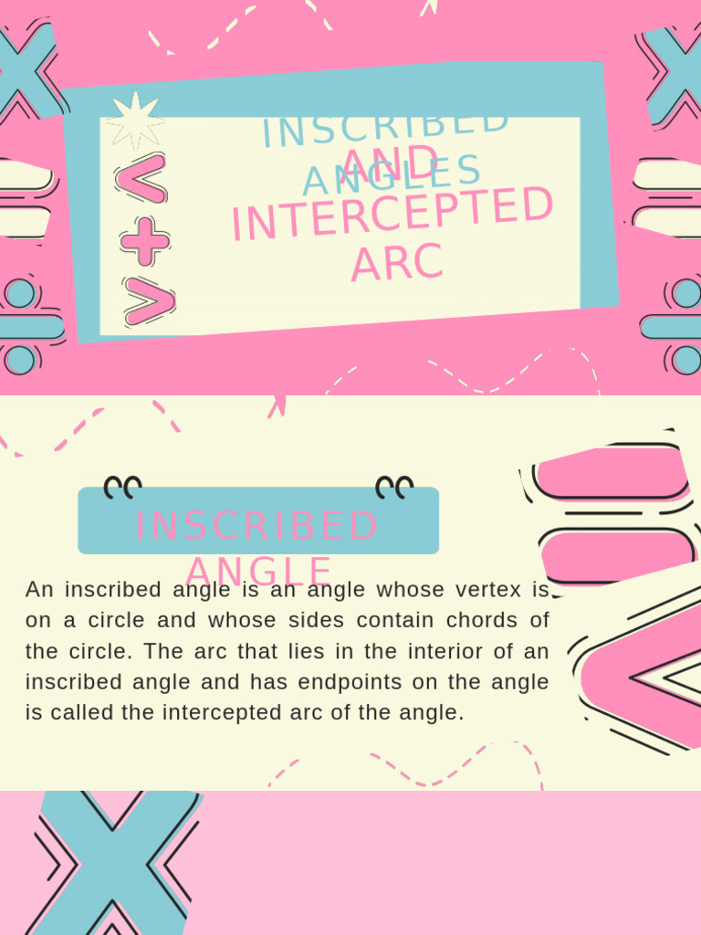 Inscribed Angle and Intercepted Arc | PDF