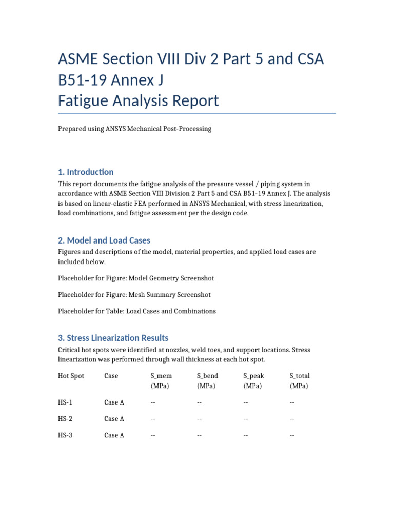 Fatigue Compliance Report | PDF | Fatigue (Material) | Stress (Mechanics)