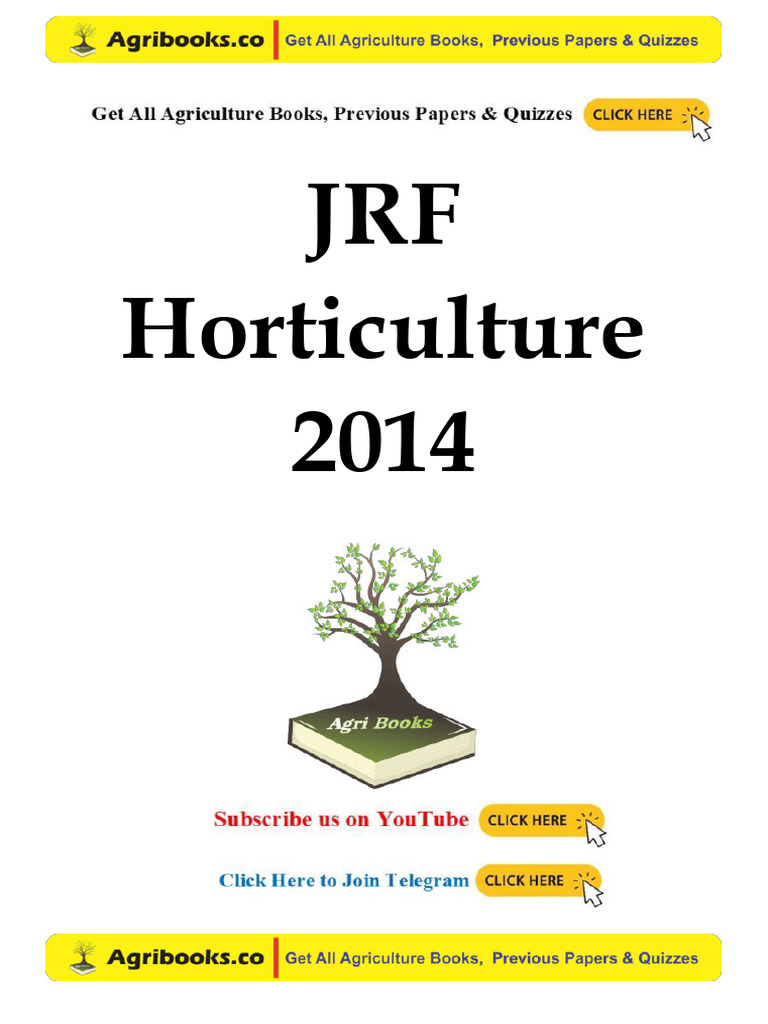 JRF Horticulture 2014 | PDF