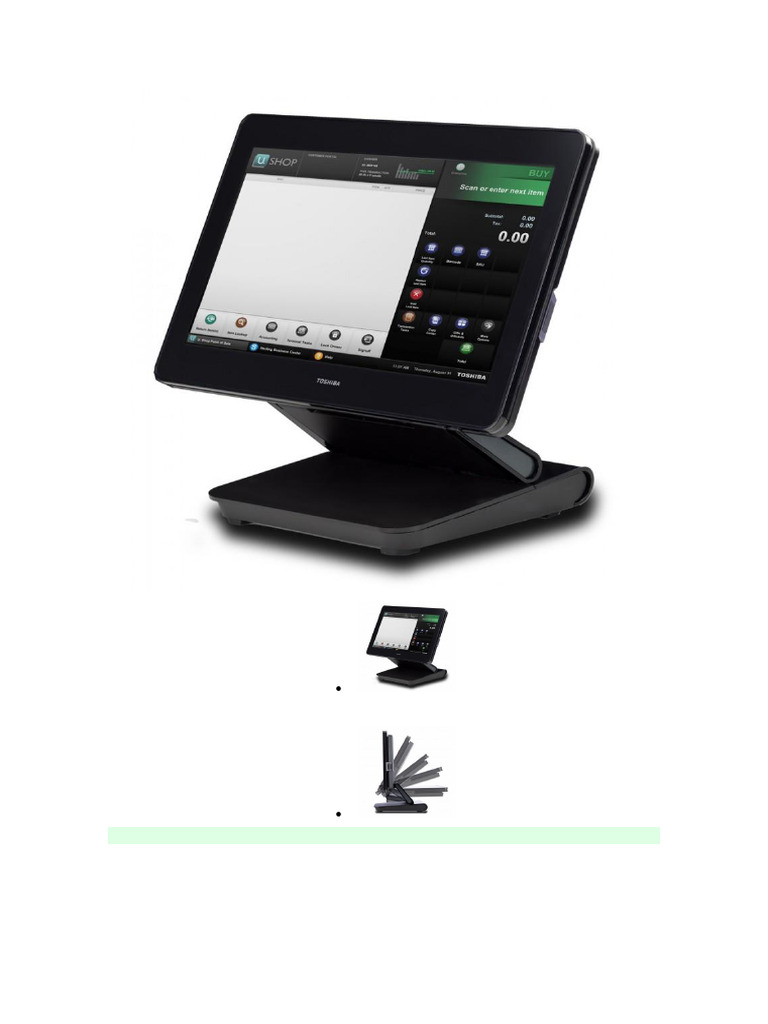 Toshiba TCx 800: Todo-en-Uno 15" Touch | PDF | Microprocesador | Unidad ...