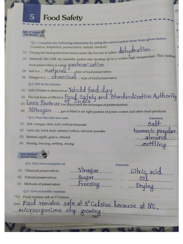 Lesson No. 5 - Food Safety | PDF