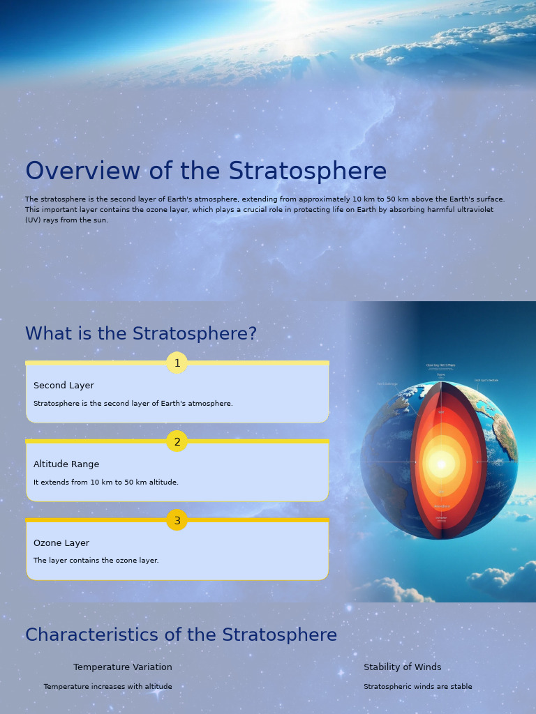 Overview Of The Stratosphere Pdf Stratosphere Atmosphere Of Earth