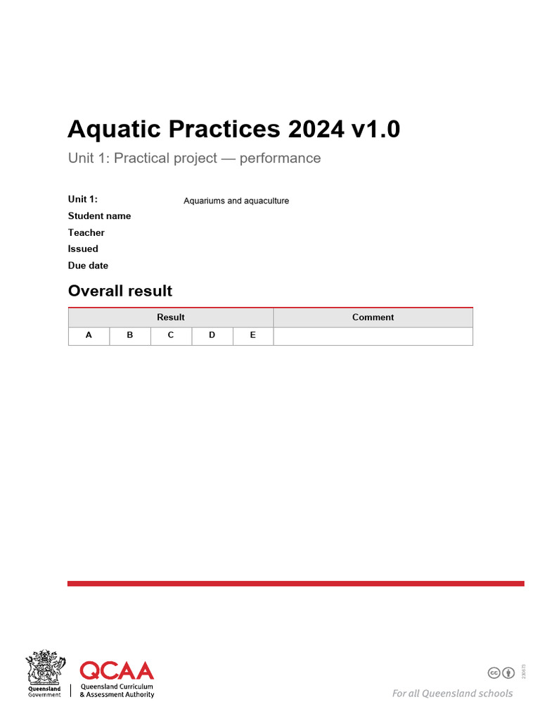 FIA1 Practical Project - Aquariums | PDF | Aquarium | Evaluation