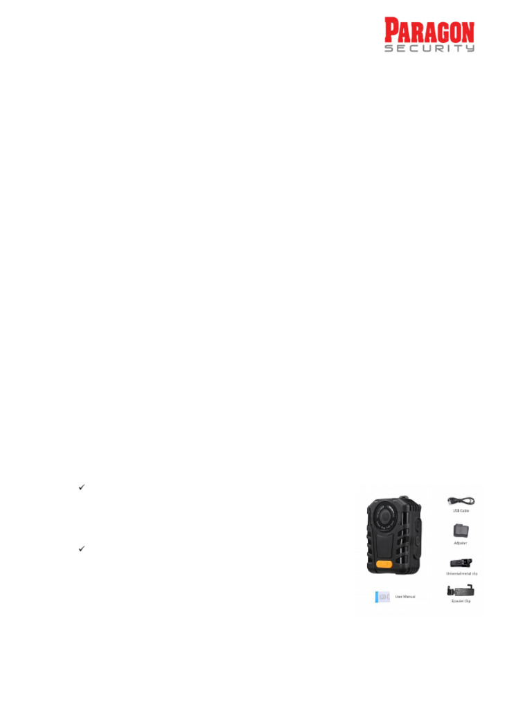 Body Worn Cameras: SOP and Policy Guide | PDF | Securities | Computer File