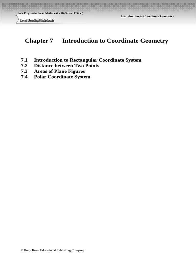 Coordinate Geometry Basics for Students | PDF | Line (Geometry ...
