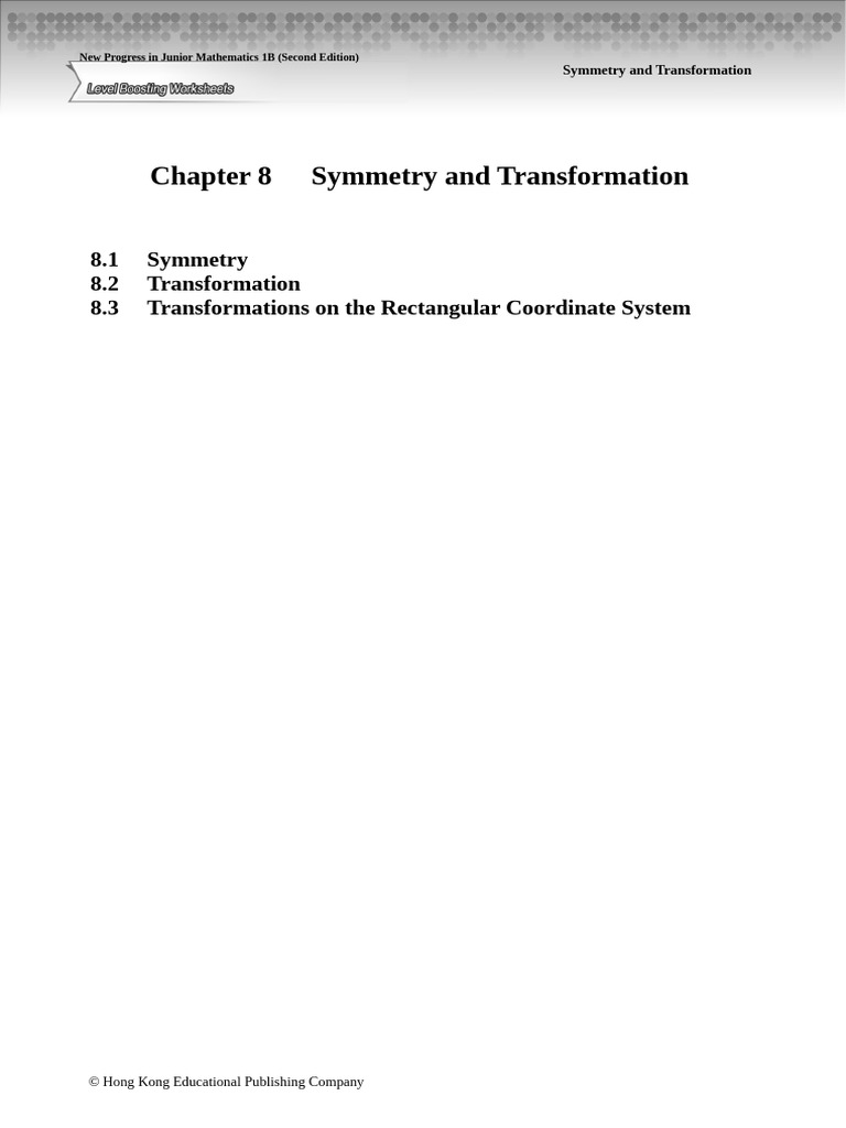 Symmetry and Transformation in Math | PDF | Cartesian Coordinate System ...