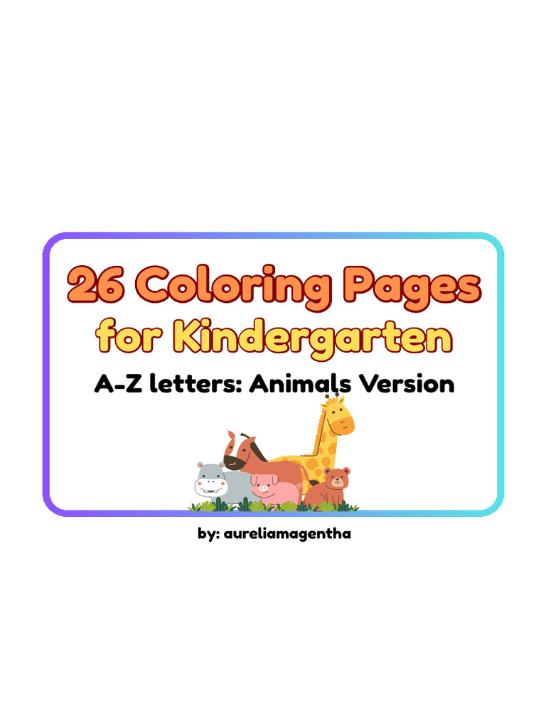 A-Z Animal Coloring Pages for Kids | PDF