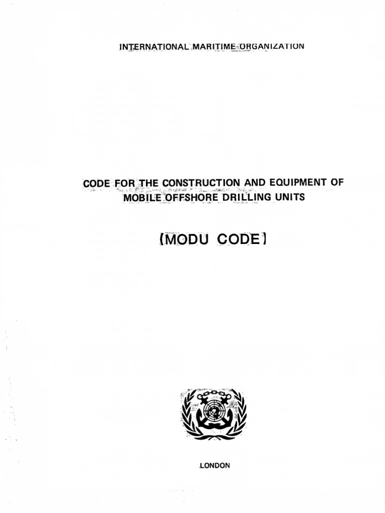 1979 MODU Code | PDF | Foreign Language Studies