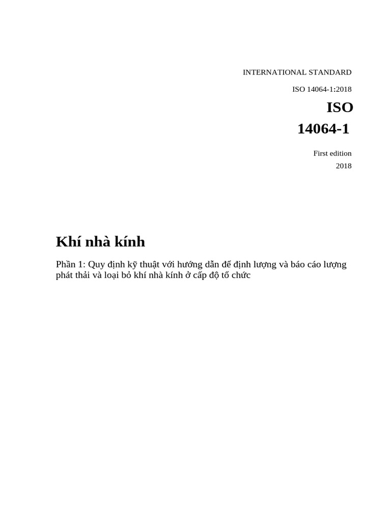 Iso 14064-1-2018 | PDF