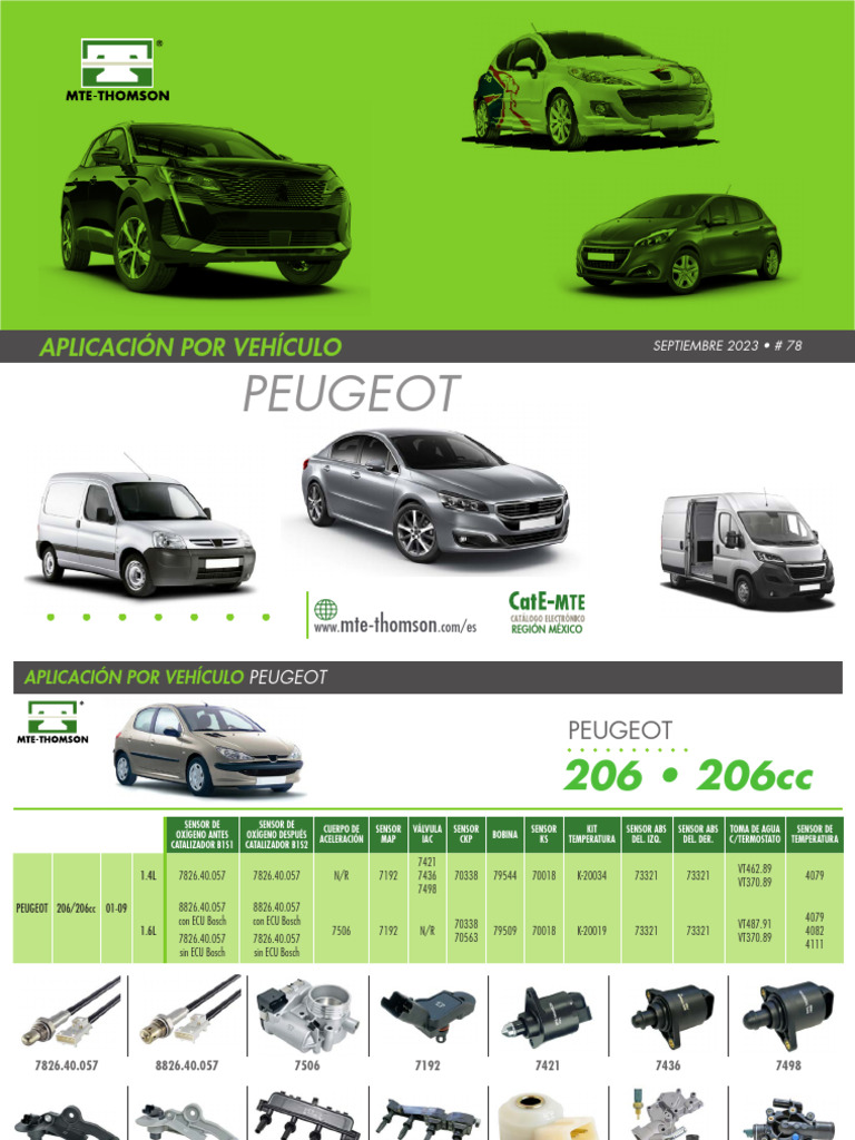 Linea Completa Peugeot 78 | PDF | Industria automotriz | Fabricantes de ...