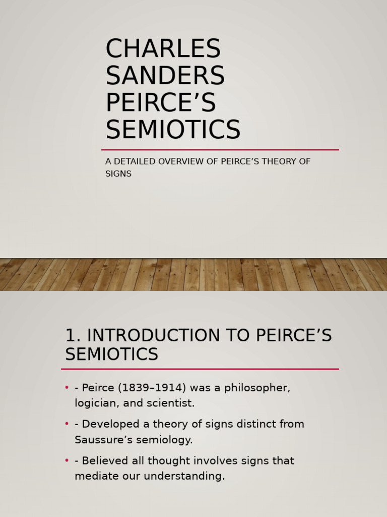 Semiotics 5 Pierce | PDF