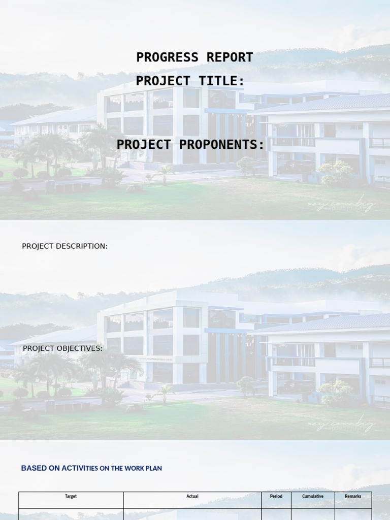 Progress Report Thesis | PDF