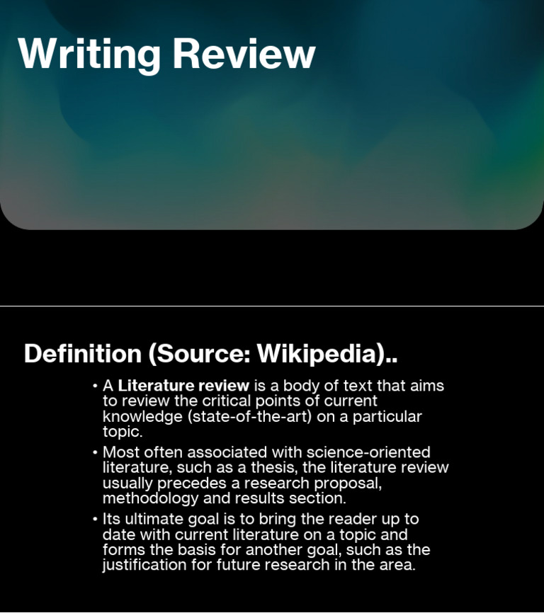 Writing Review | PDF