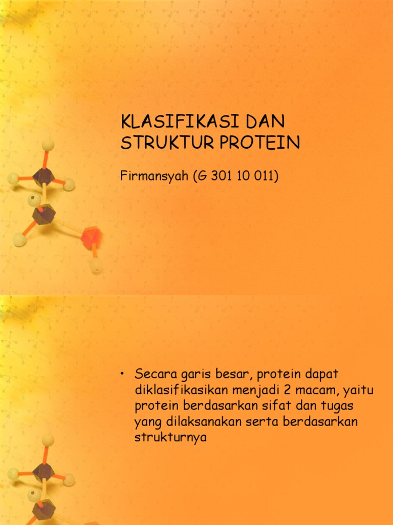 Klasifikasi Dan Struktur Protein | PDF