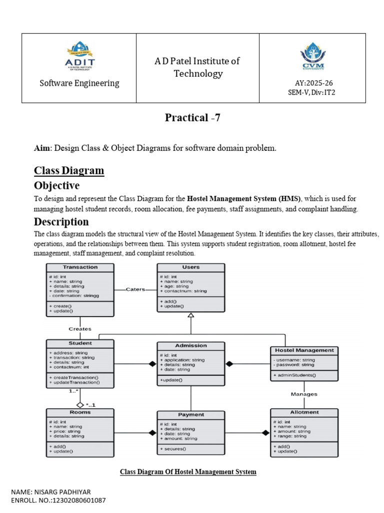 SE Practical 7 | PDF | Computing | Computer Programming