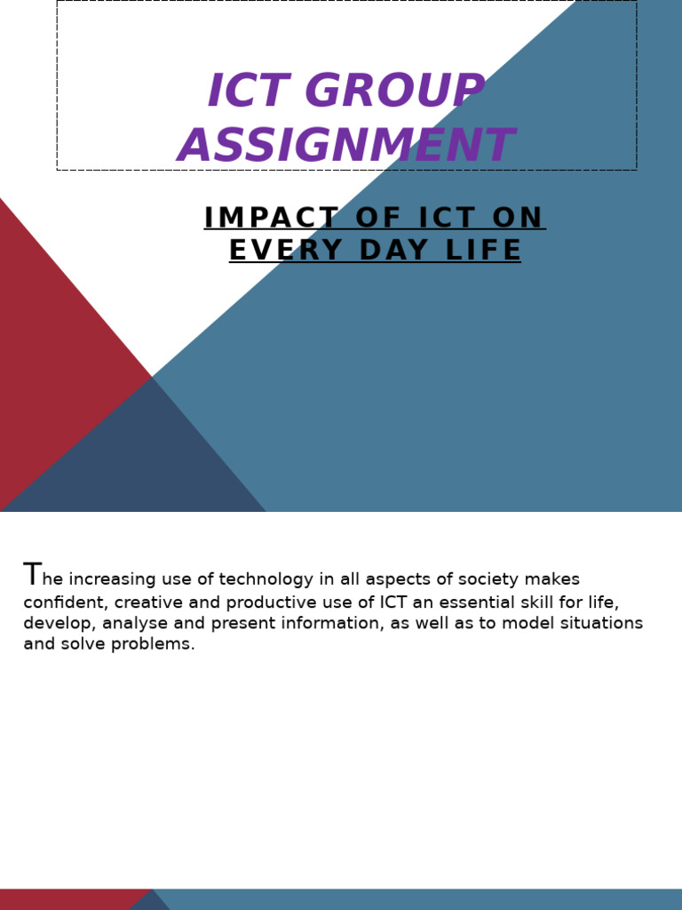 Ict Group Assignment | PDF