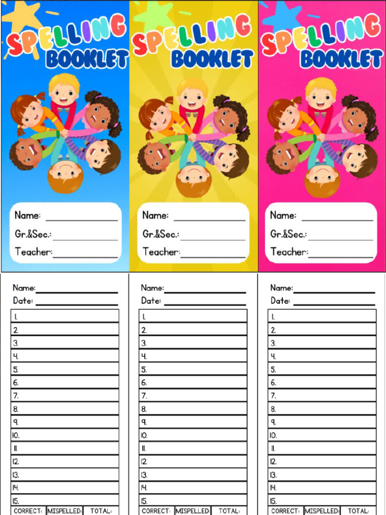 Spelling Booklet | PDF