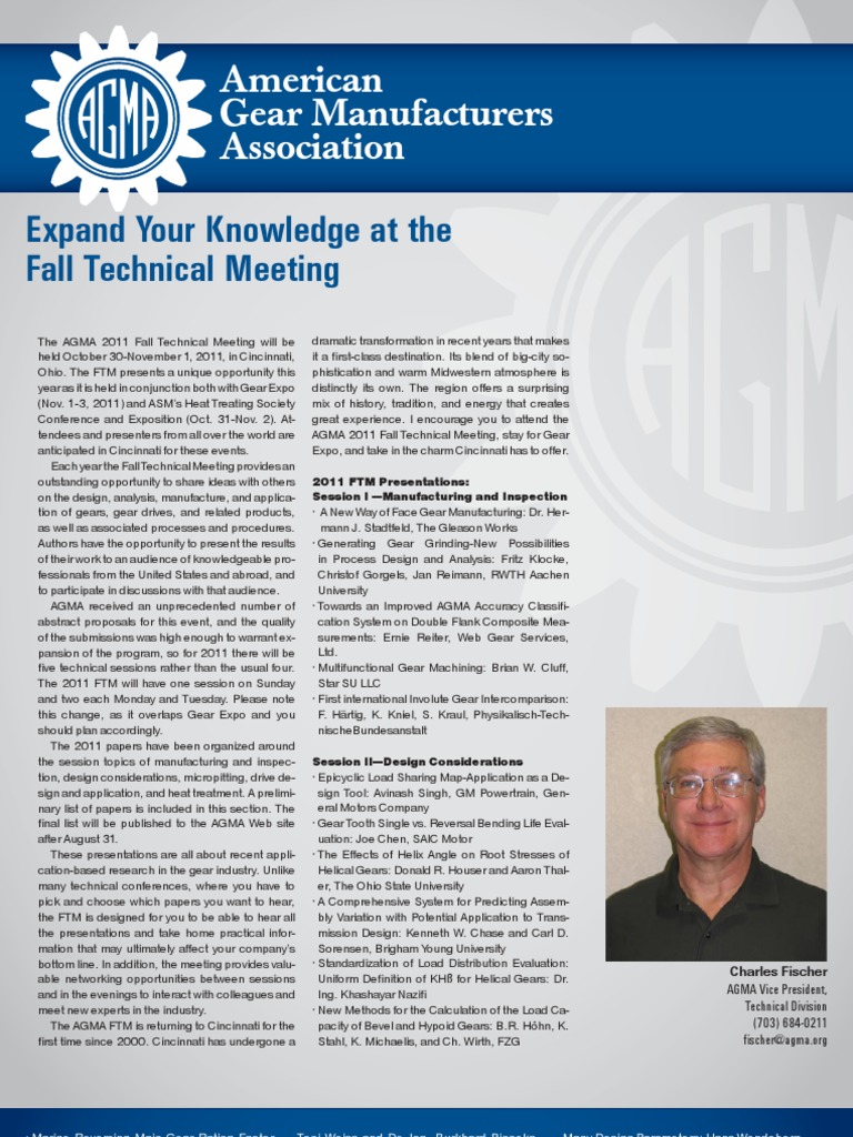 0811 Agma | PDF | Chief Executive Officer | Gear