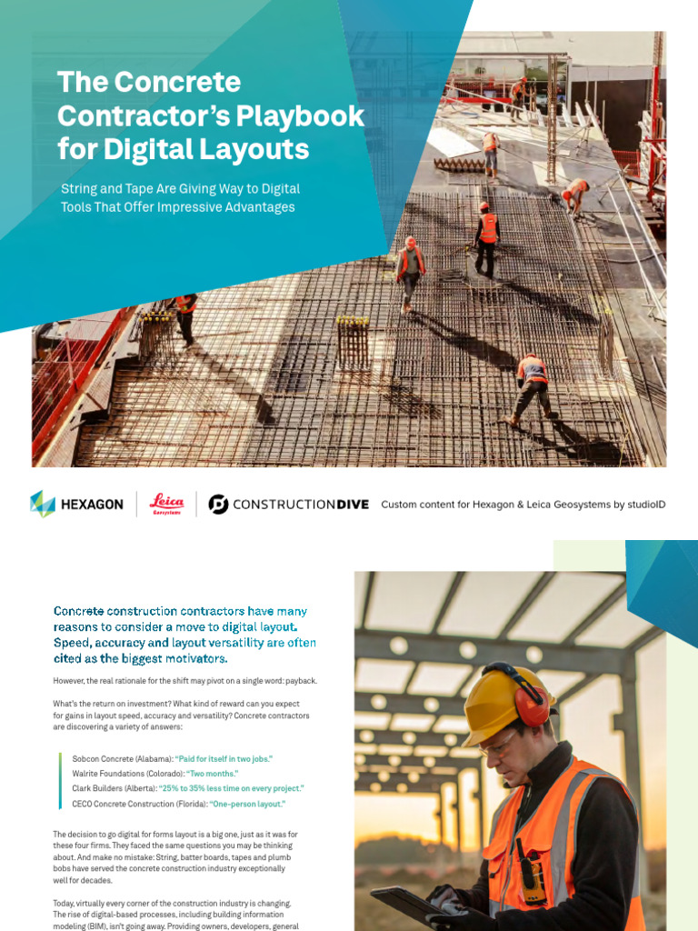 Digital Layout Benefits for Concrete Contractors | PDF