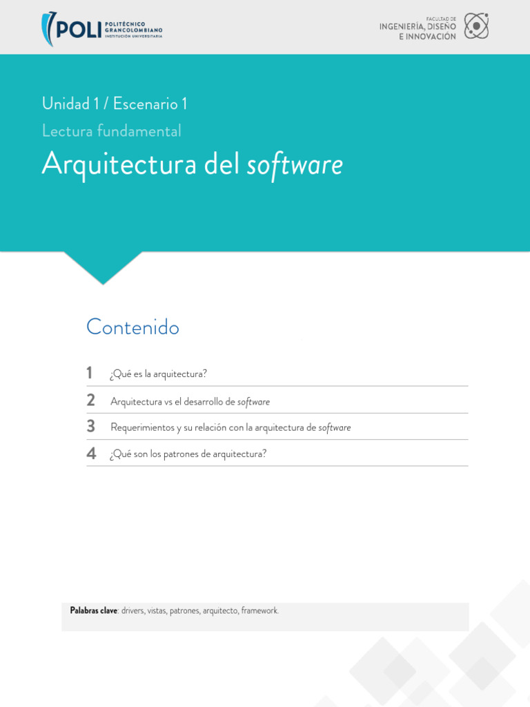 Escenarios Compilados Arq Software | PDF | Software | Patrón de diseño de software