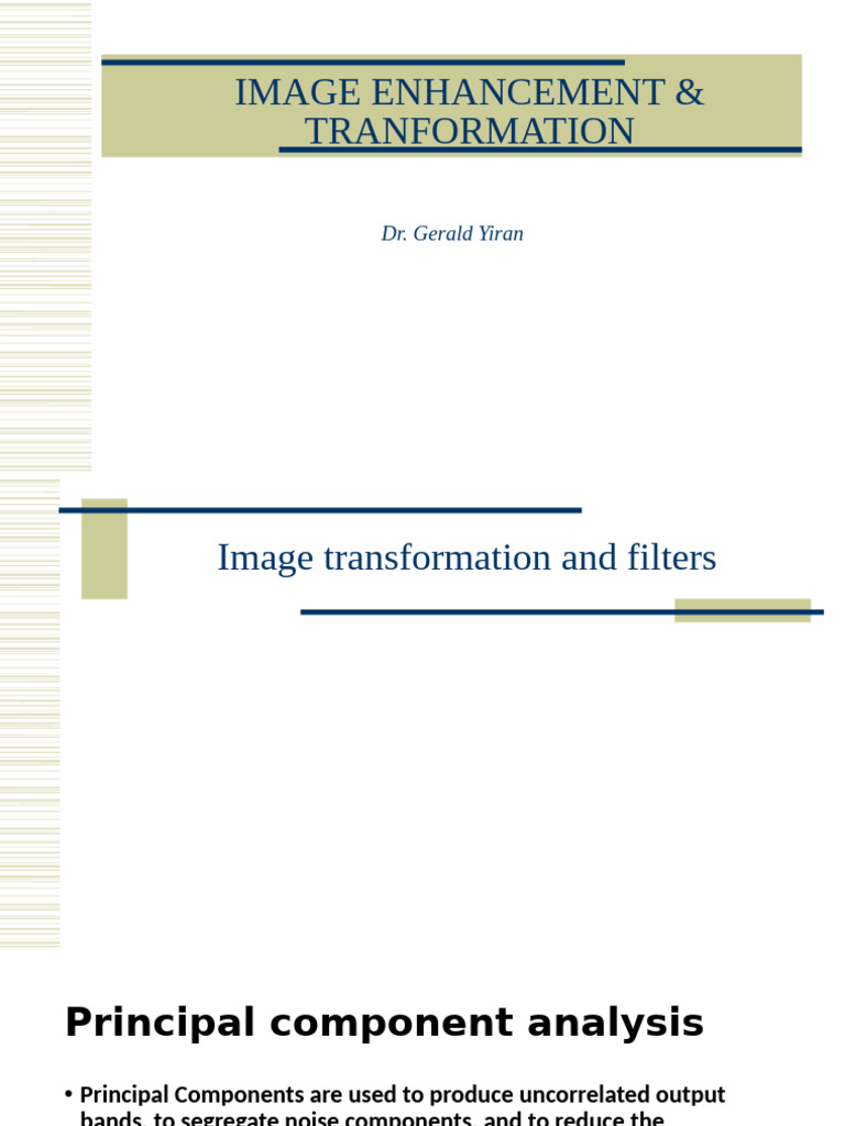 Image Enhancement Techniques Explained | PDF | Principal Component ...