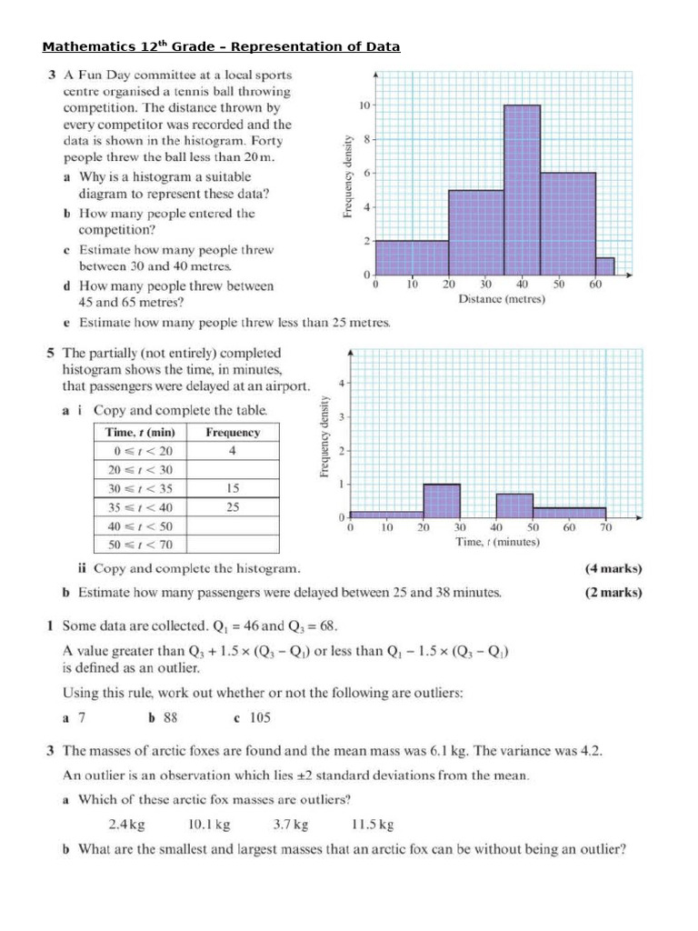 Representation of Data | PDF