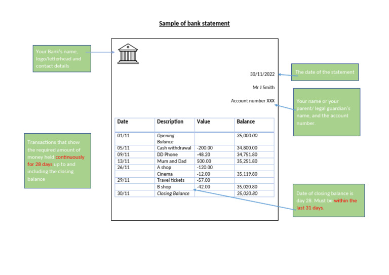 Sample of Bank Statement 2023 | PDF