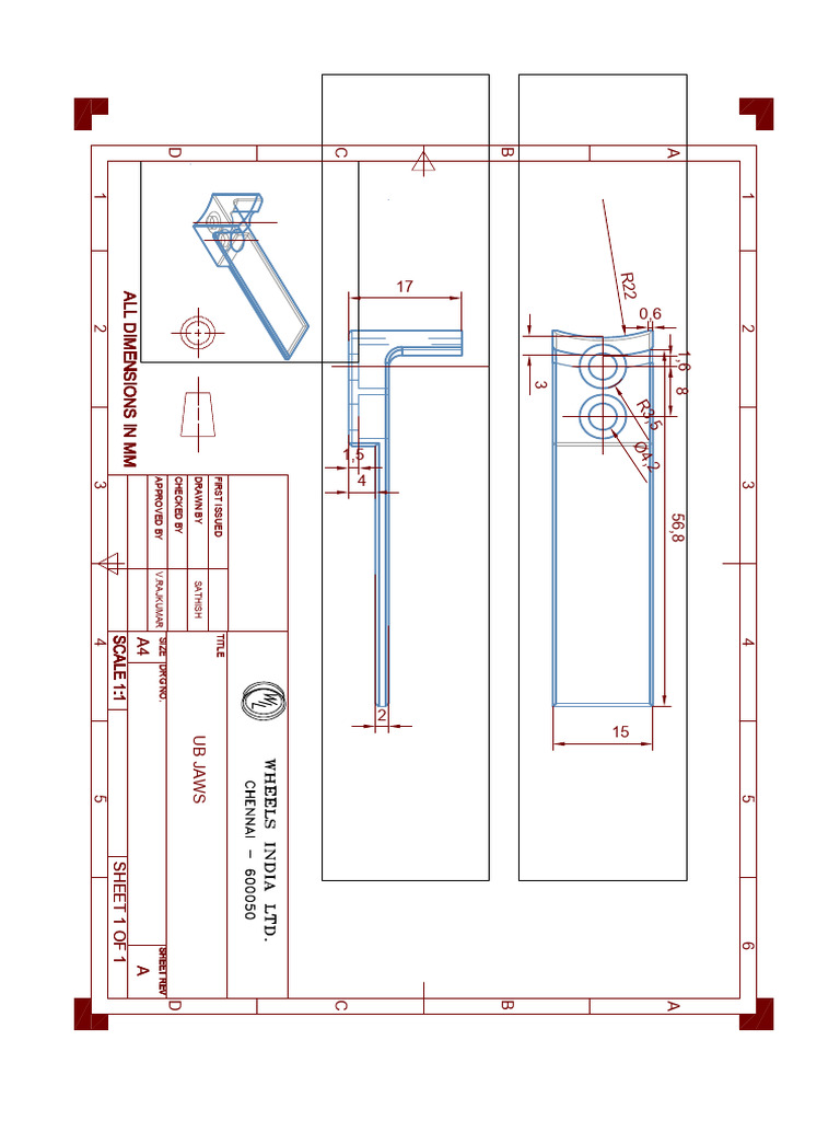 Engineering Drawing Specifications A4 | PDF