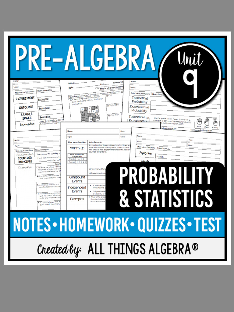Unit 9 - Probability and Statistics | PDF | Probability | Numbers