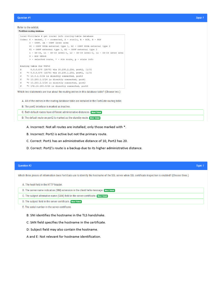 Fortinet Network Configuration Guidelines | PDF | Transport Layer ...