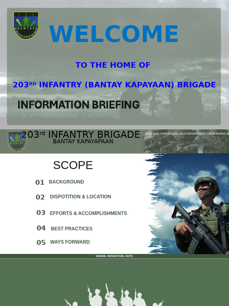 203rd Infantry Brigade Overview and History | PDF | Military ...