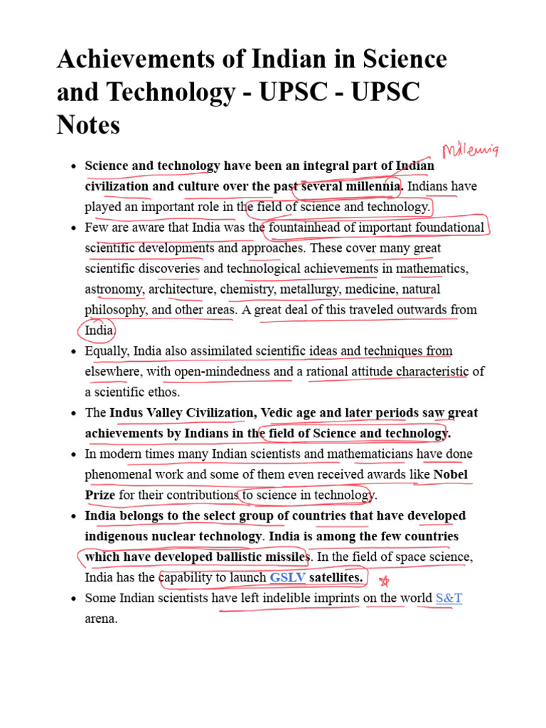 Indian Contributions to Science & Technology | PDF | Stars