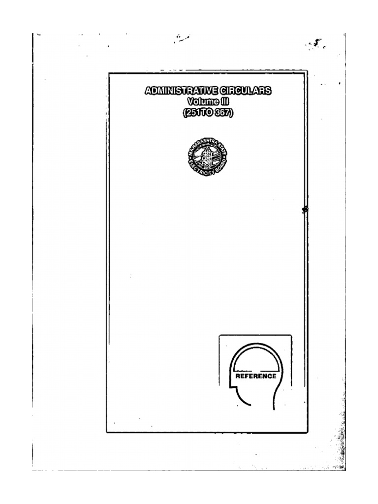 Administrative Circular Volume III251TO367 | PDF