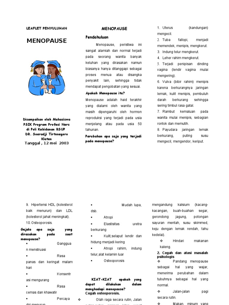 Leaflet Menopause | PDF