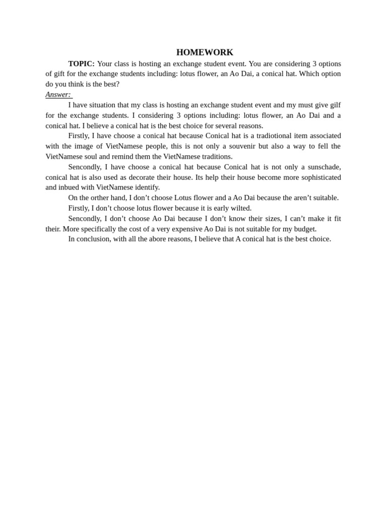Homework | PDF