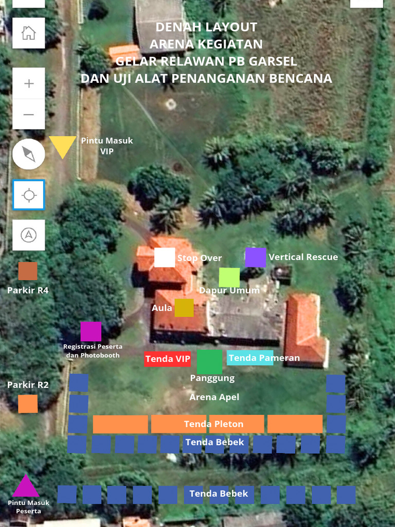 Denah Layout Gelar Relawan Bencana | PDF
