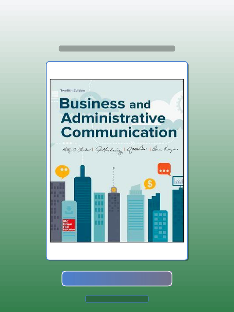 Business and Administrative Communication 12th Edition Ebook and ...