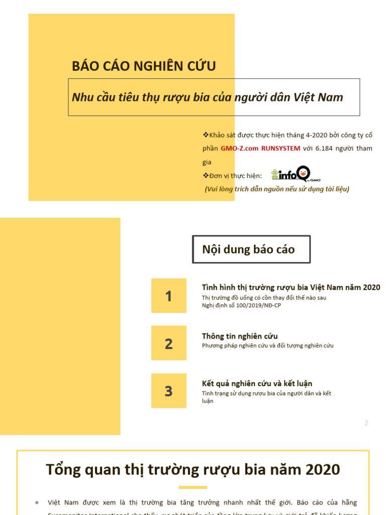 Khao Sat Nhu Cau Tieu Thu Ruou Bia | PDF